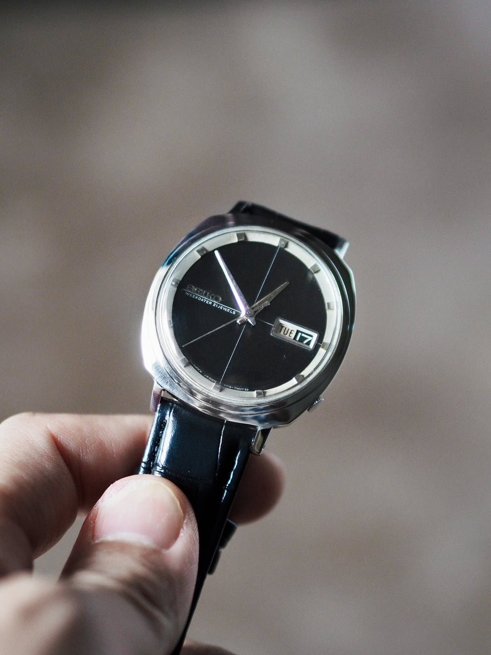 Seiko Sportmatic 6619-7001 Weekdater Dark Grey Dial